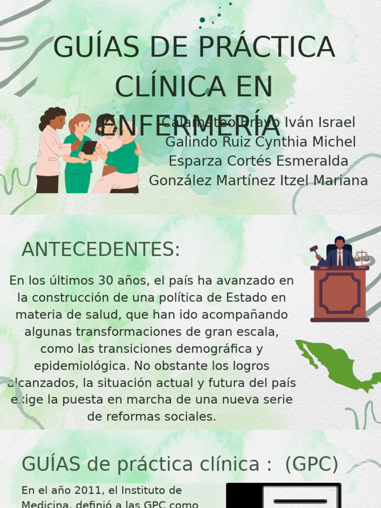 Guías de Práctica Clínica en Enfermería | PDF