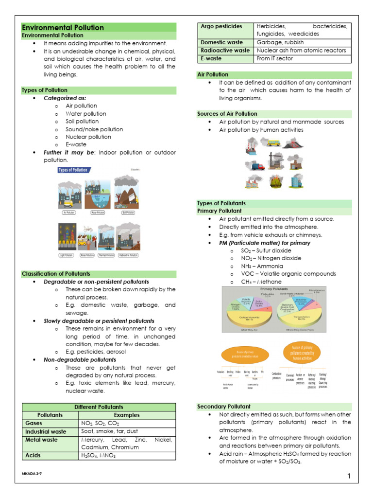 (L4) Human Impact - Pollution | PDF