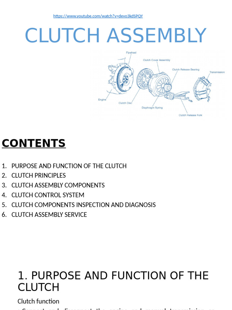 Clutch Assembly | PDF