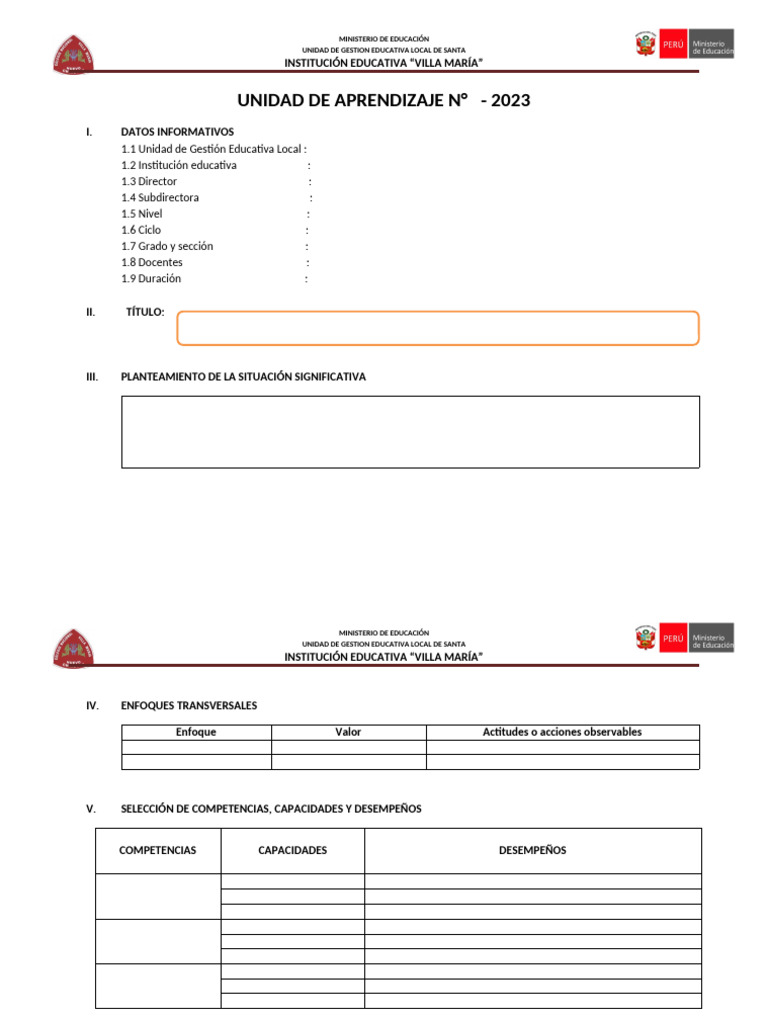 Formato de Unidad de Aprendizaje | PDF | Evaluación | Aprendizaje