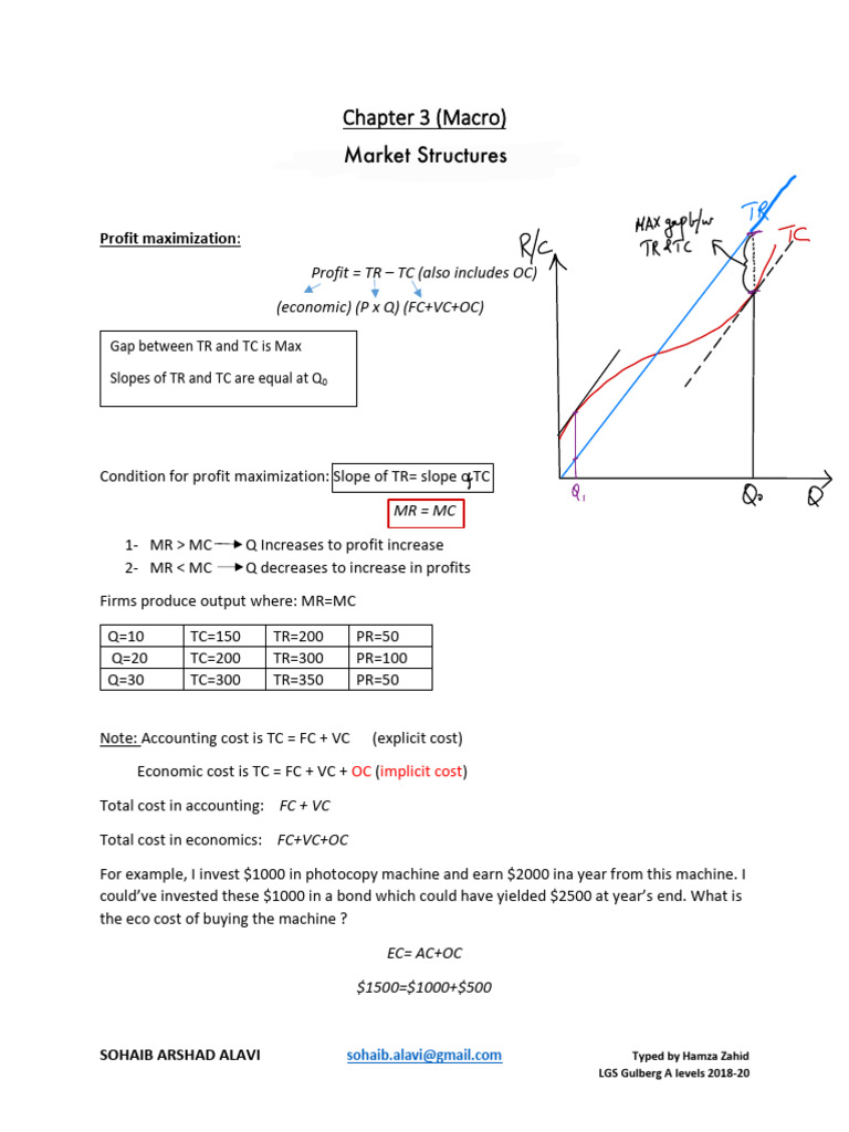 A2 Economics Chapter 3 | PDF