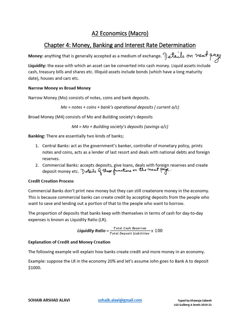 A2 Economics Chapter 11 | PDF