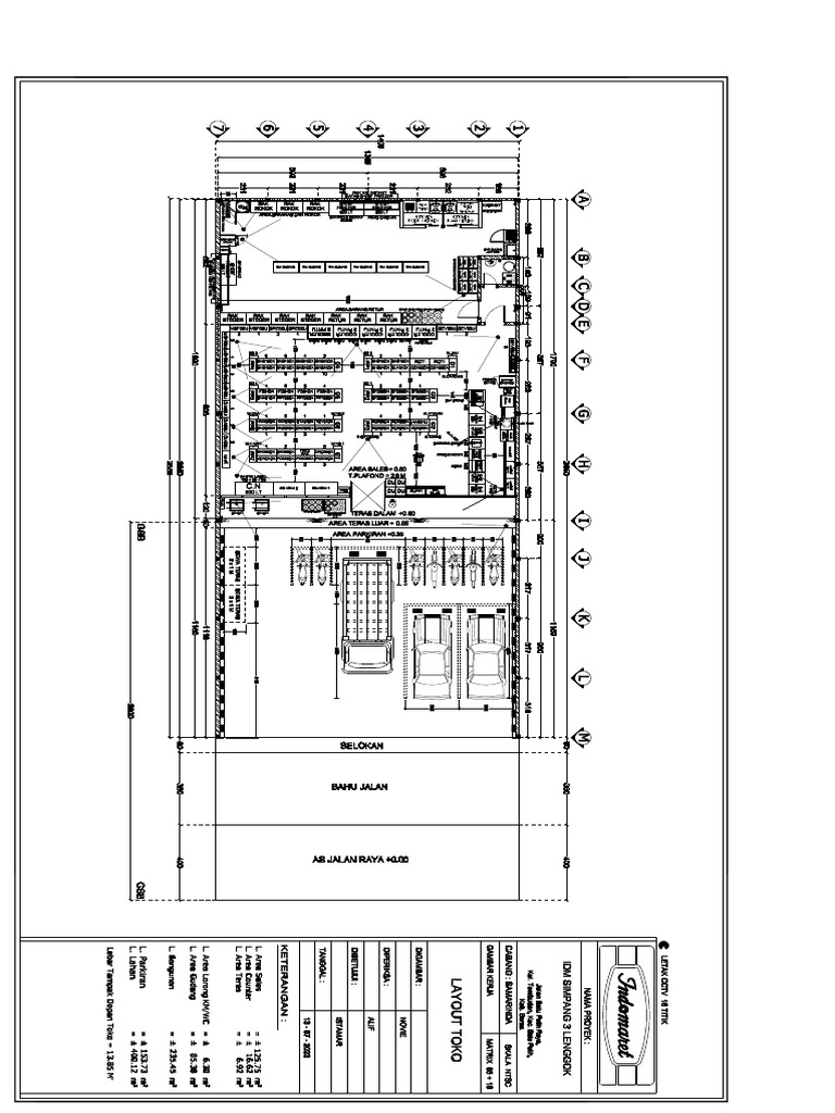 Denah Layout Simpang 3 Lenggok Revisi Ac | PDF