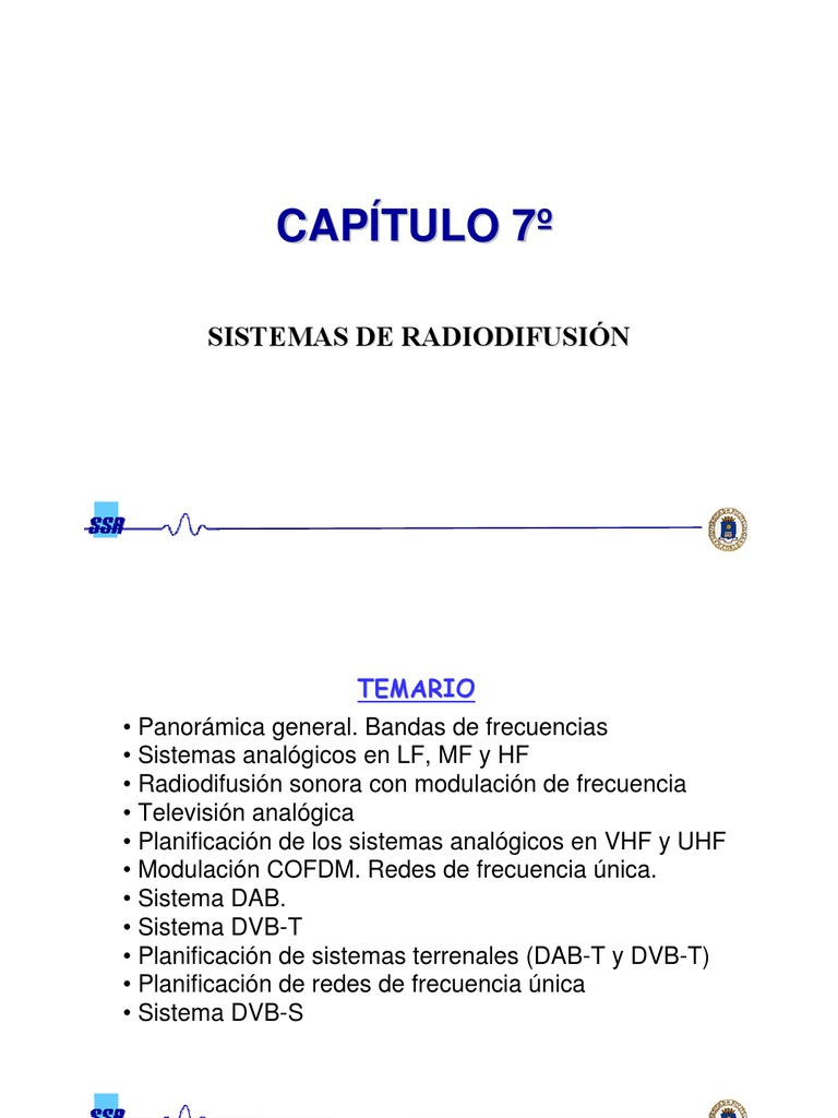 Sistemas De Radiodifusion Tv Digital Pdf Televisión Modulación De