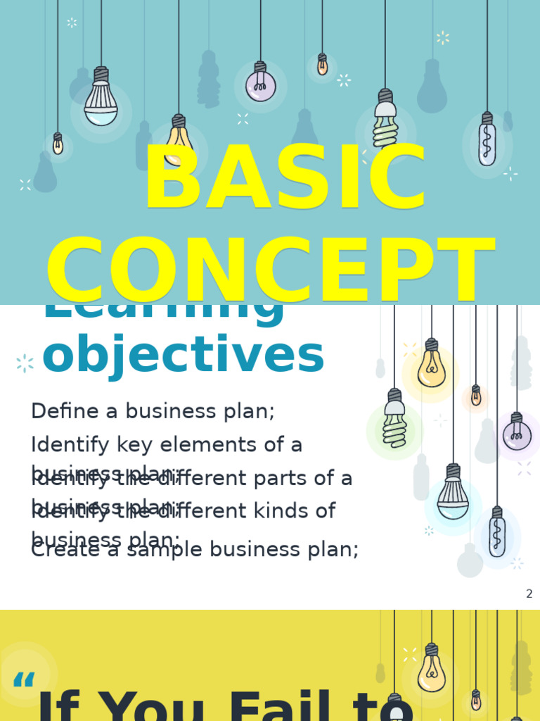 l2 Basic Concept of Business Plan | PDF