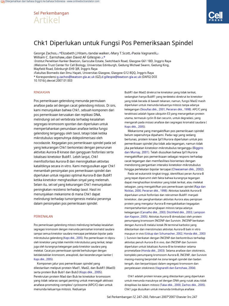 chk1 spindle check point.en.id | PDF
