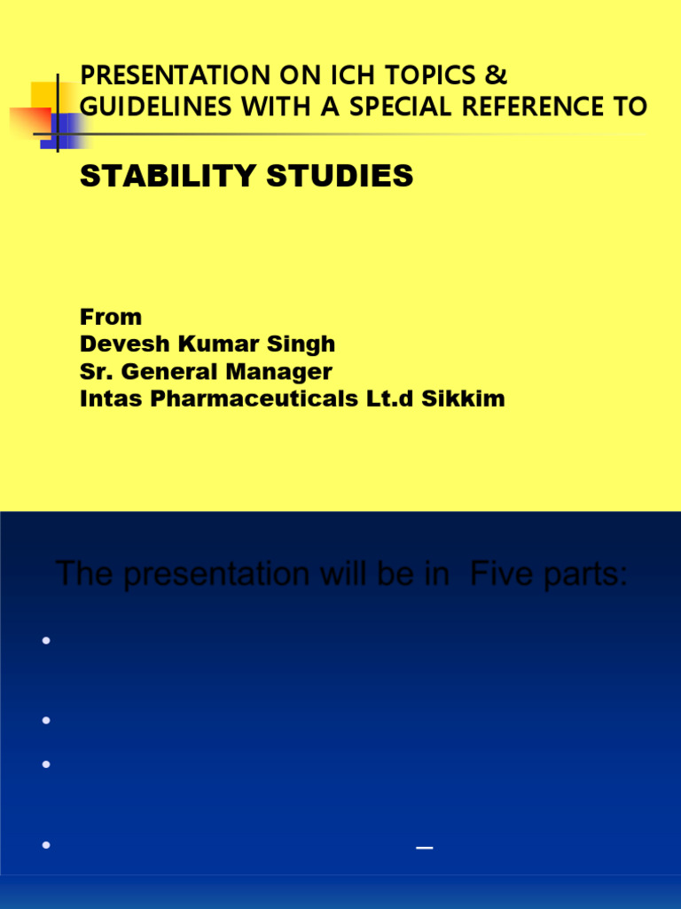 Stability Studies Pdf