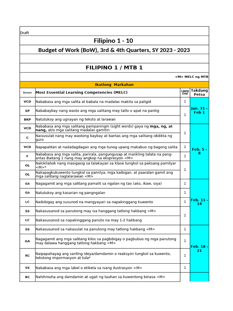 Filipino Bow q3 q4 Sy 2023 24 | PDF