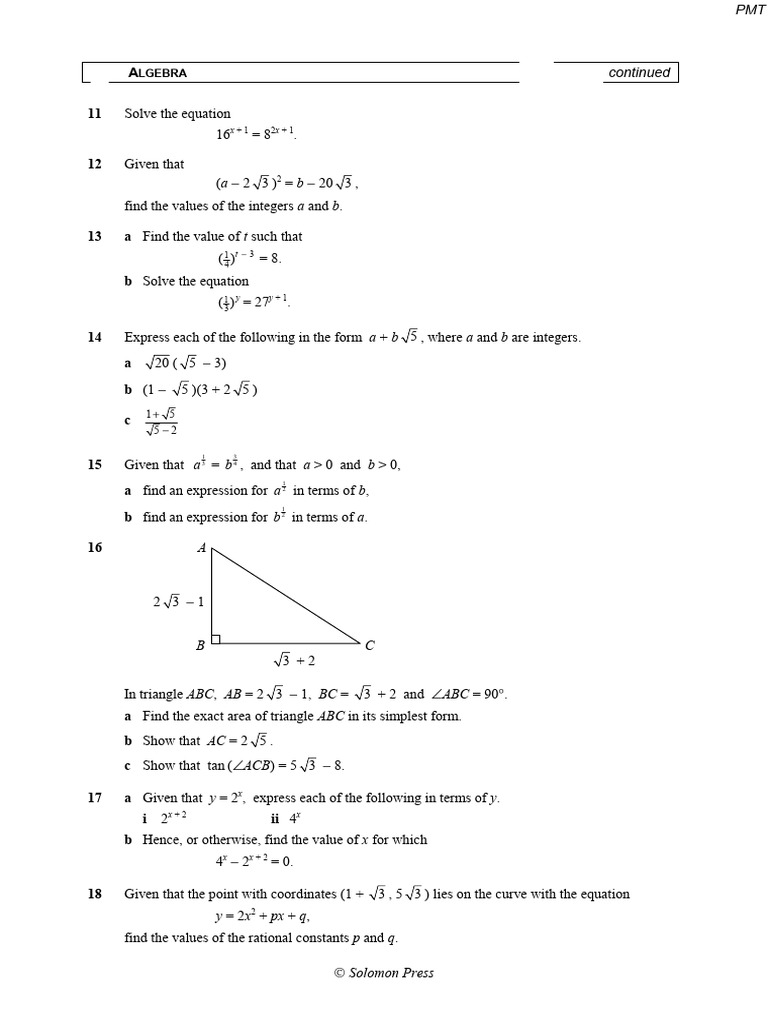Chapter 1-6 Mixed Practice | PDF