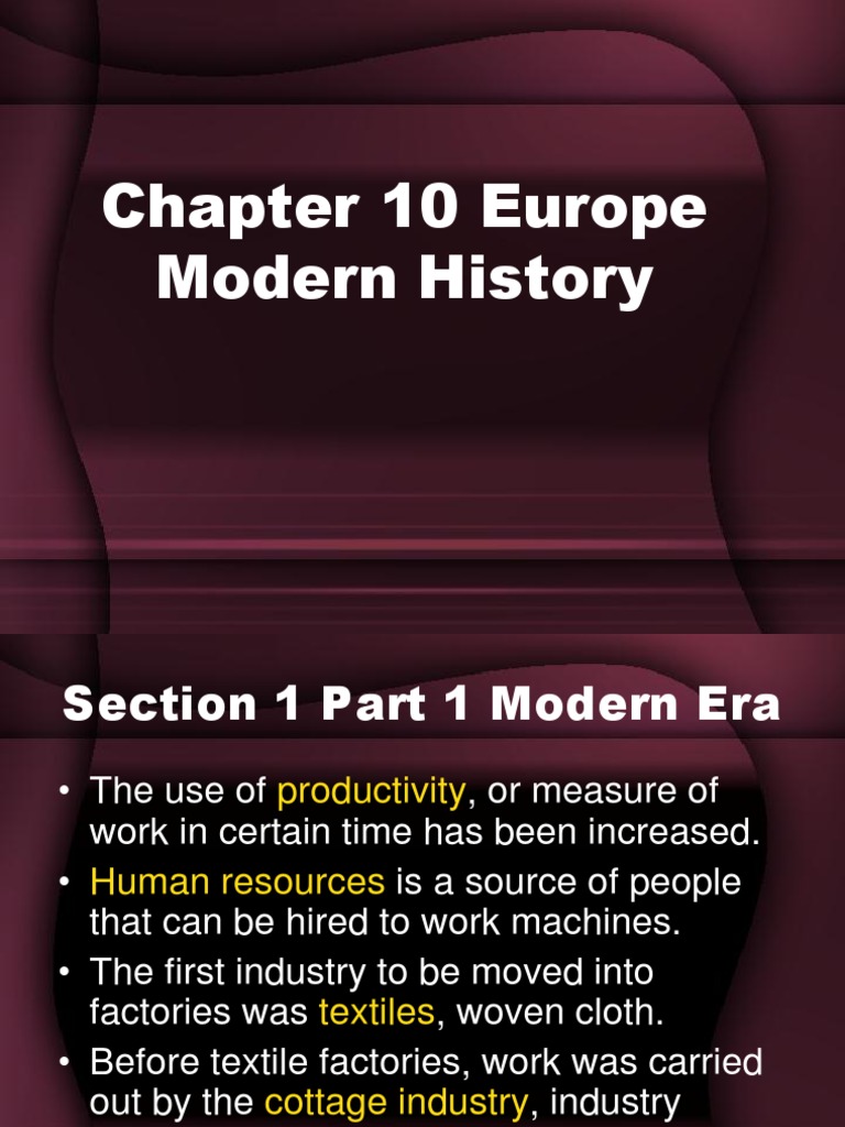 Chapter 10 Europe Modern History | PDF
