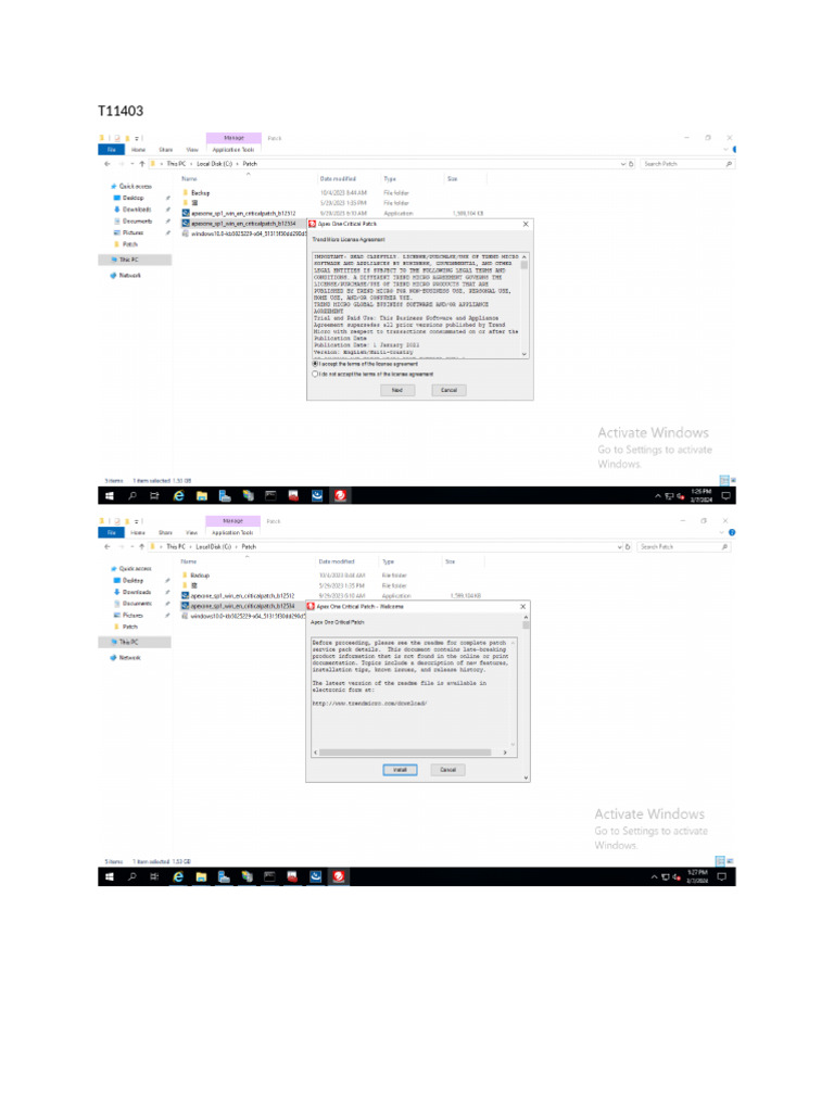 Upgrade Patch Apex One | PDF