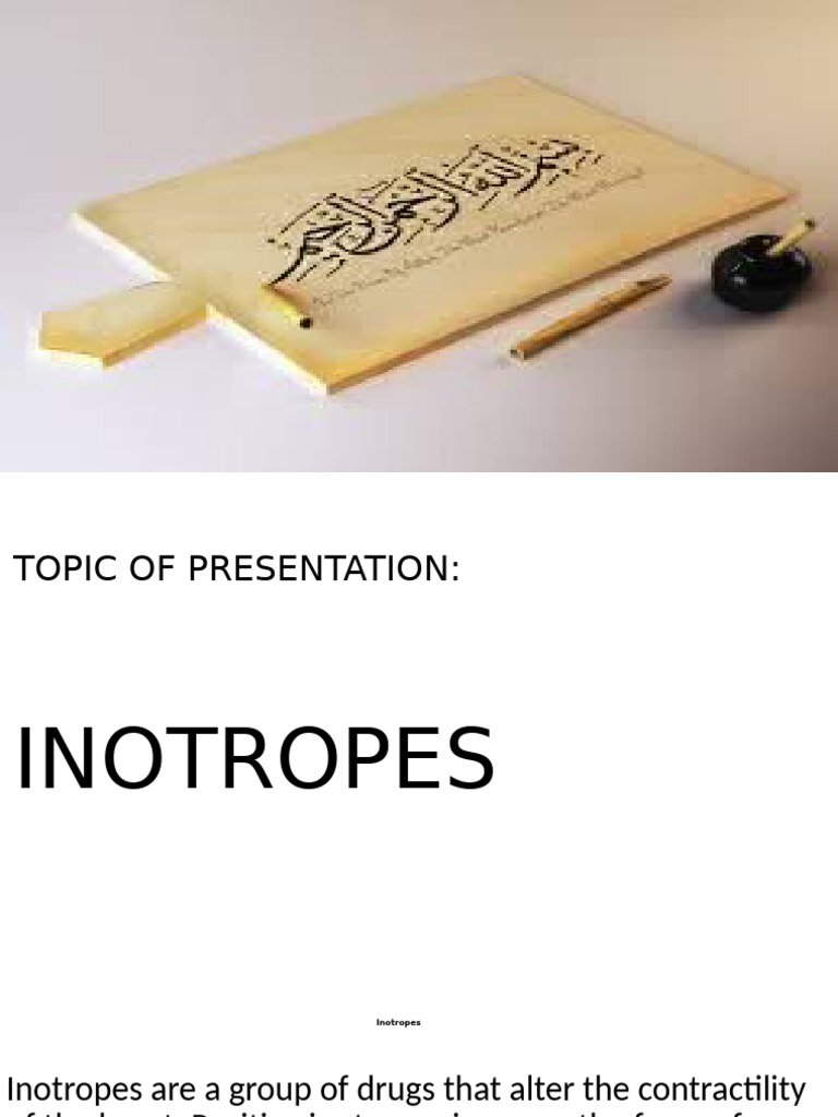 Inotropes | PDF