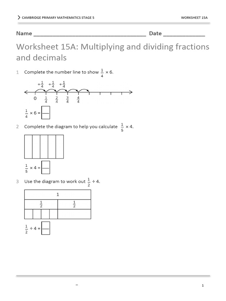 Prim Maths 5 2ed TR Diff Ws 15a | PDF