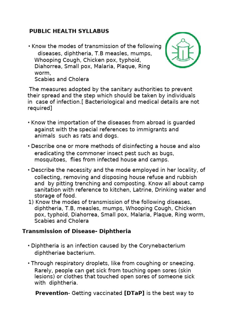 PUBLIC HEALTH Log Book | PDF