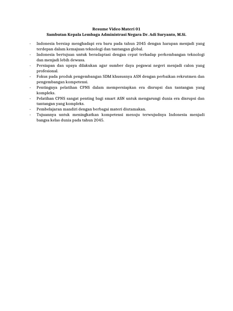 Resume Materi Kebijakan | PDF