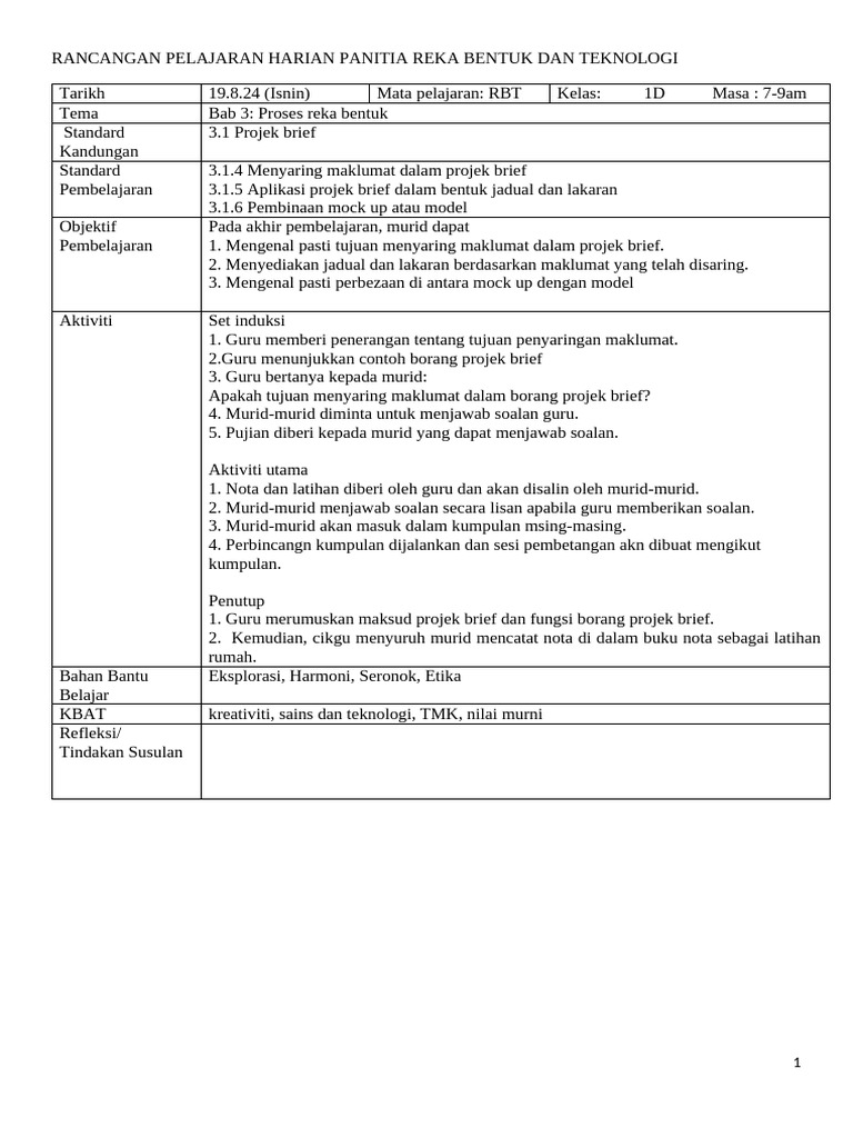 RPH RBT 19-23.8.24 | PDF
