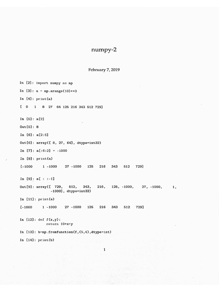 Numpy 2 | PDF