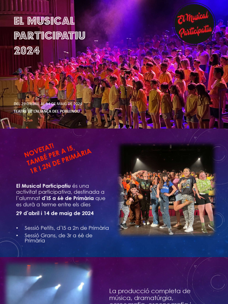 Dossier 2024 El Musical Participatiu | PDF