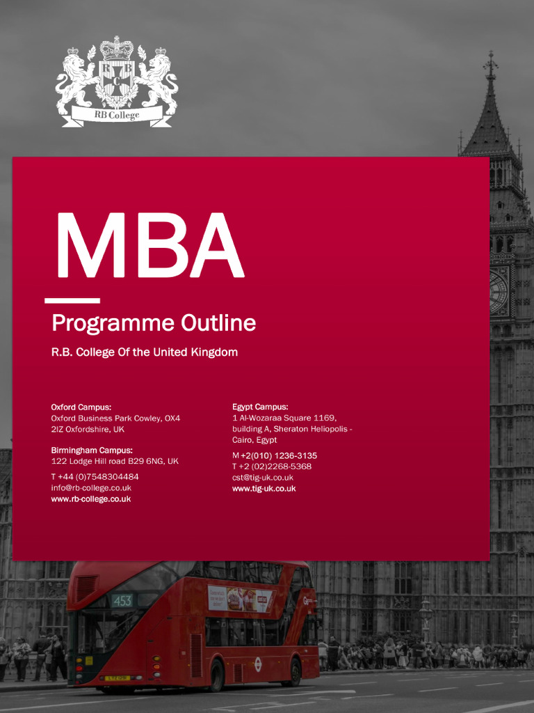 MBA Outline | PDF