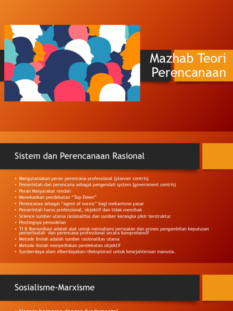 Mazhab Teori Perencanaan | PDF