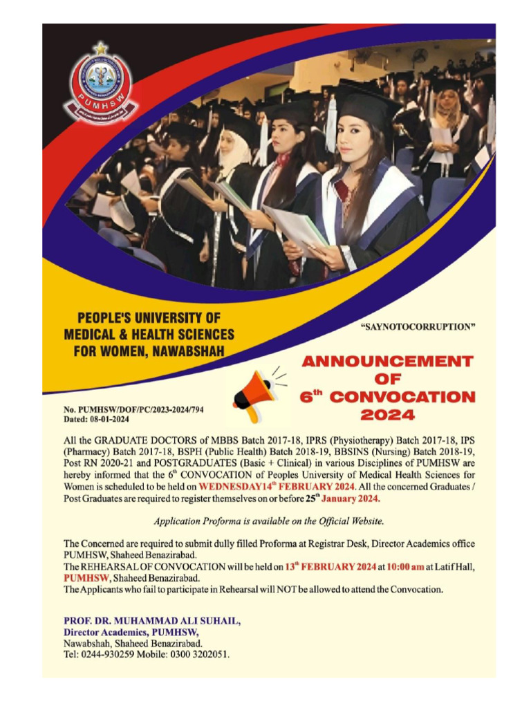Convocation Advertisement 2024 | PDF