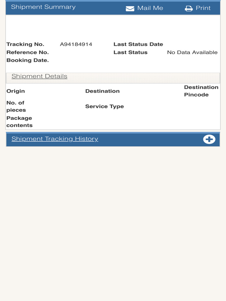 Ctbs TrackingcustomerInterface - Trsubmitname ShowCITrackingDetails ...