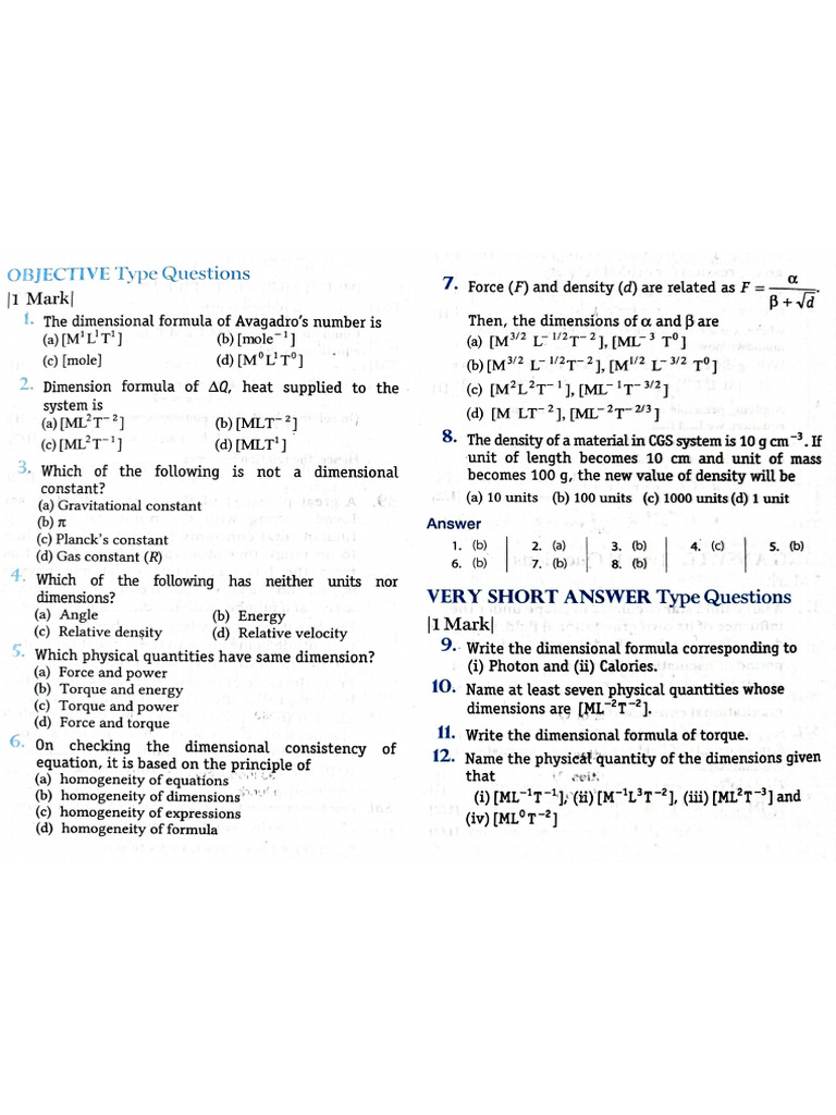 Unit & Dimensions | PDF