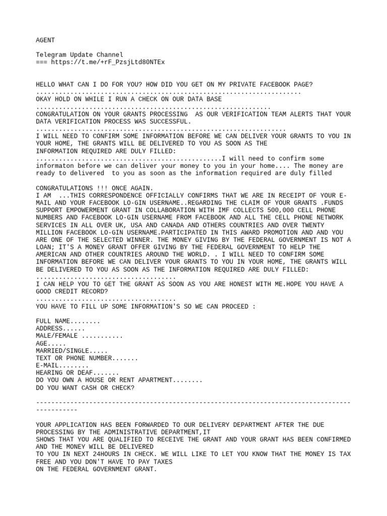 Agent Grant Format | PDF