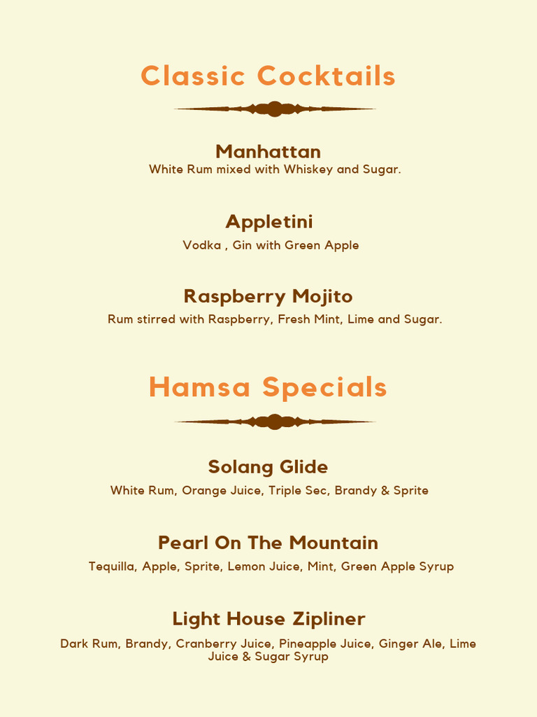 Black Vintage Style Cocktail Menu (5) | PDF