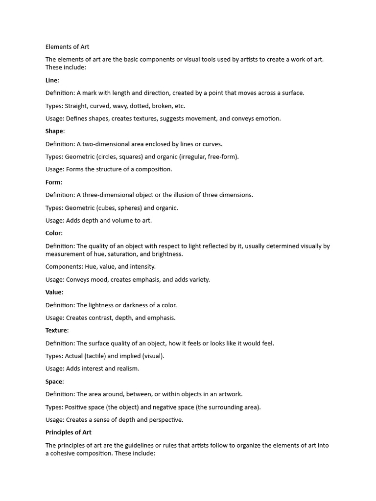 Elements of Art | PDF