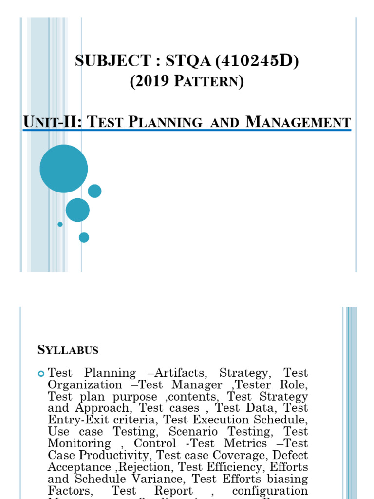 Stqa Unit 2 - PPT 1 | PDF