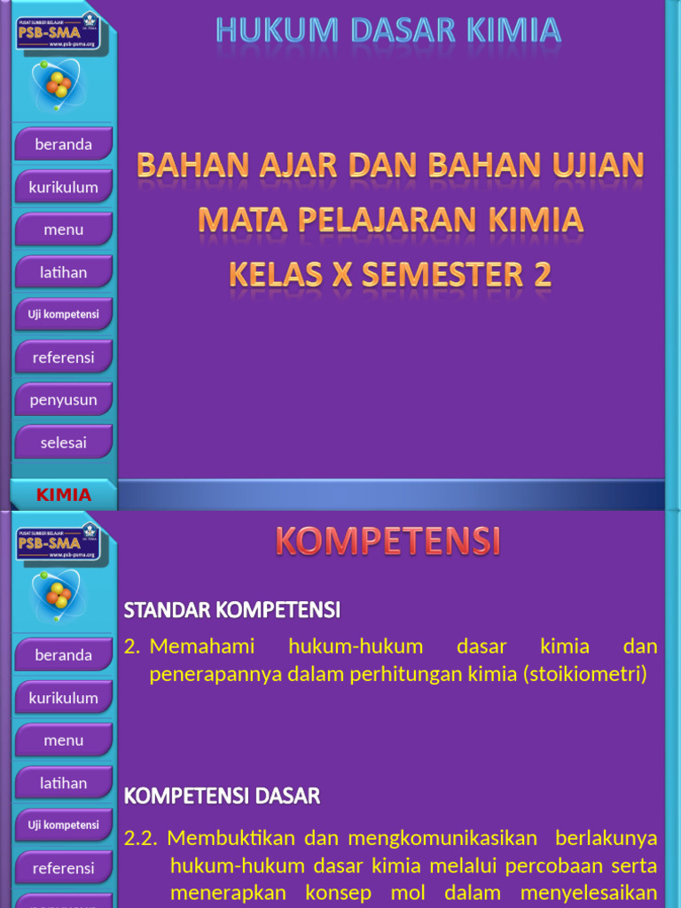 Hukum Dasar Kimia | PDF