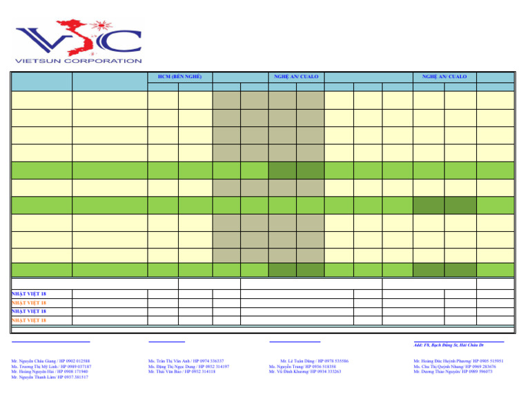 VIETSUNLines Schedule Feb-2024 (20-02-24) | PDF