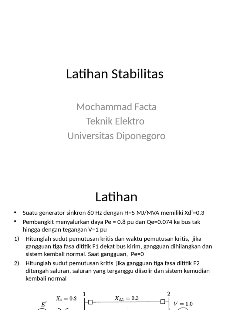 Latihan Stabilitas Sudut Rotor | PDF