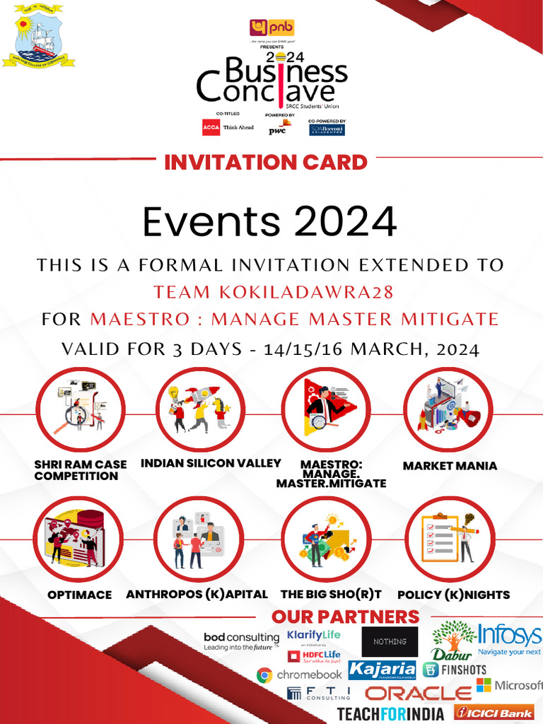 Invitation - Team Plan B PDF | PDF