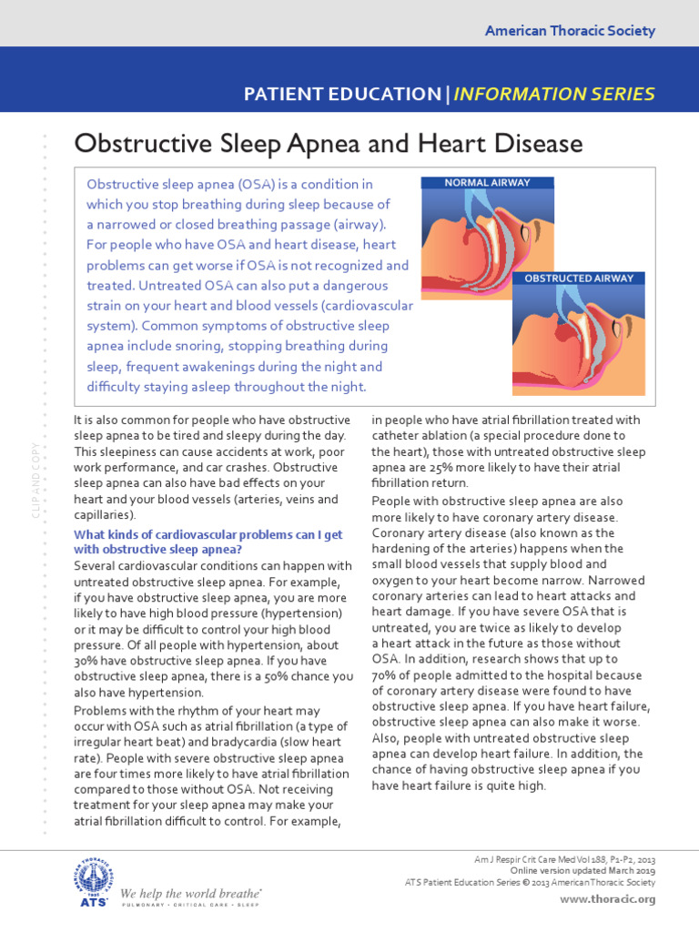 Obstructive Sleep Apnea and Heart | PDF