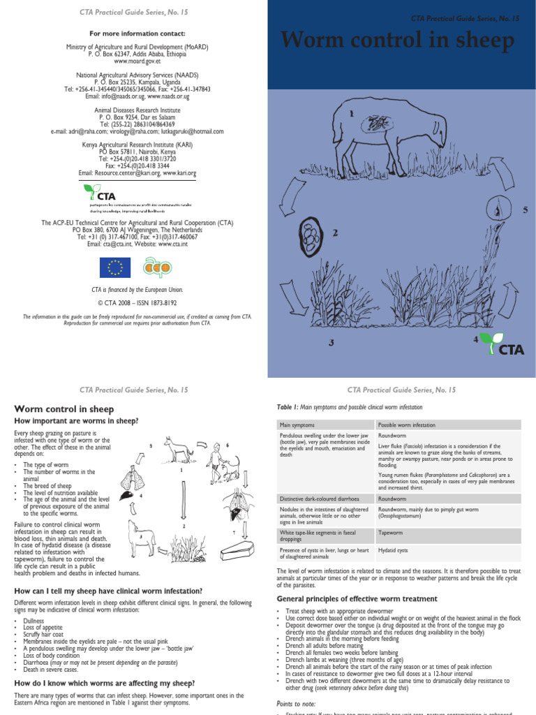 Worm Control in Sheep | PDF