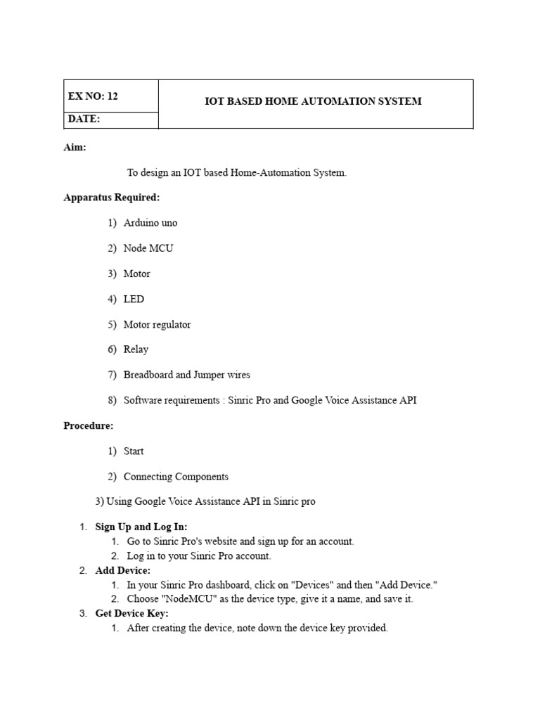 Home Automation | PDF