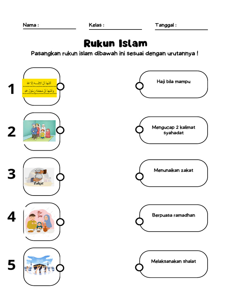 10. LKPD Rukun Islam | PDF