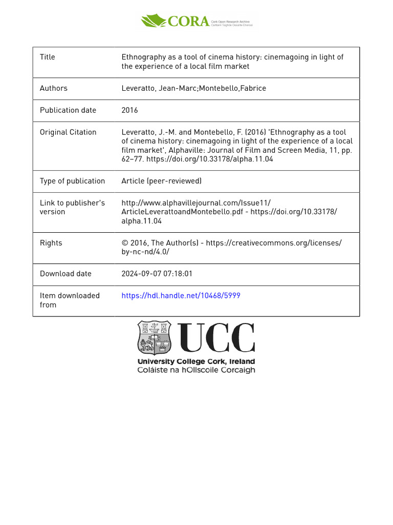 ArticleLeverattoandMontebello Issue 11 | PDF