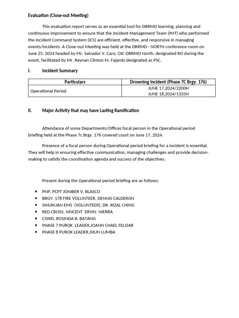 IAP Evaluation Form | PDF