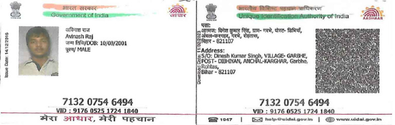 Avinash RAJ Document | PDF