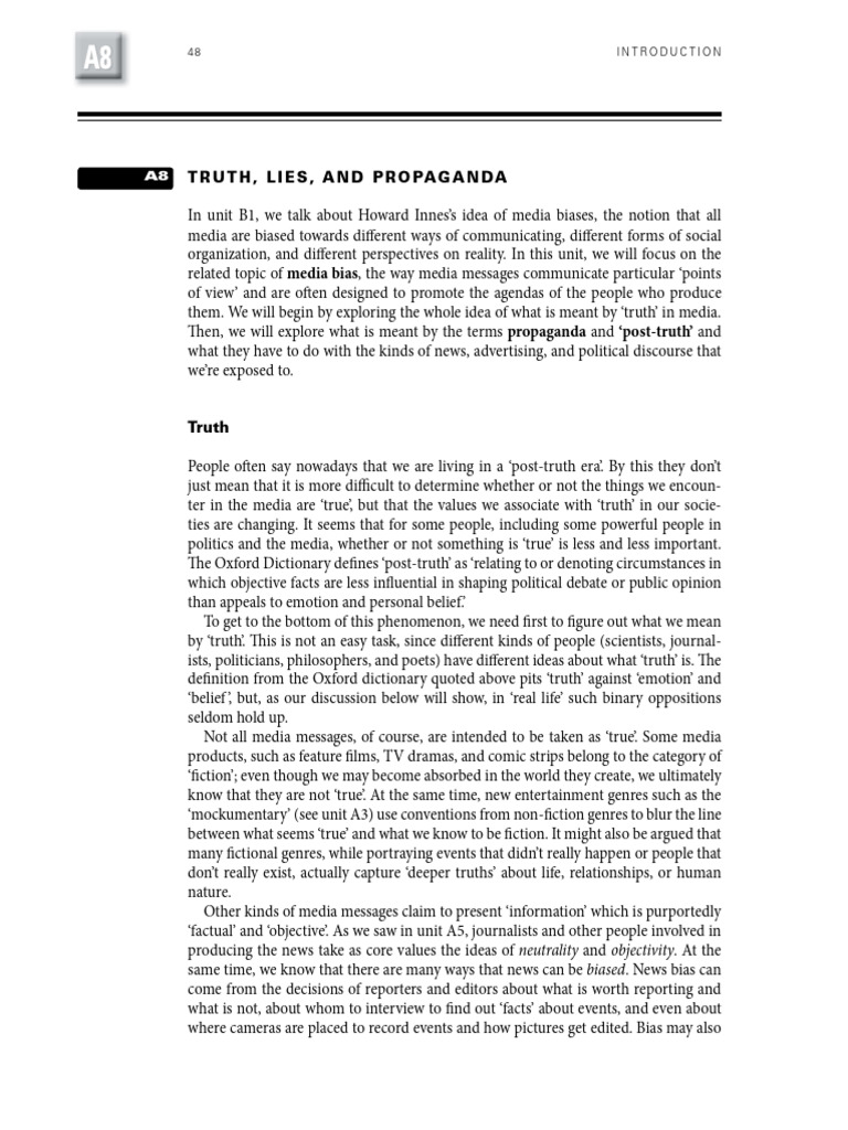 Truth Lie Propaganda | PDF