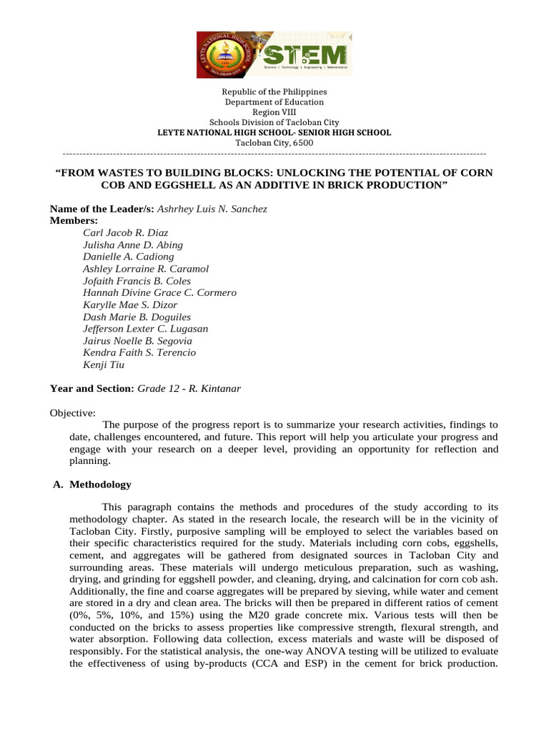 G1-KINTANAR-Progress-Report-Guide | PDF