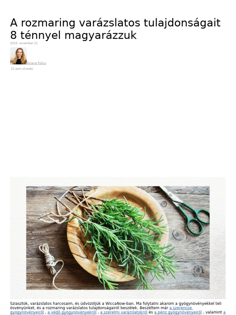 Rozmaring | PDF