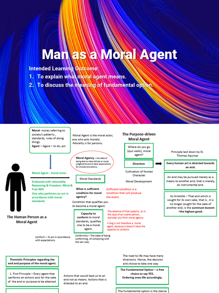 Man As A Moral Agent Lecture Notes | PDF
