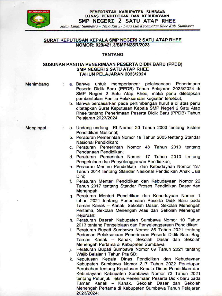 PPDB 2023-2024 | PDF