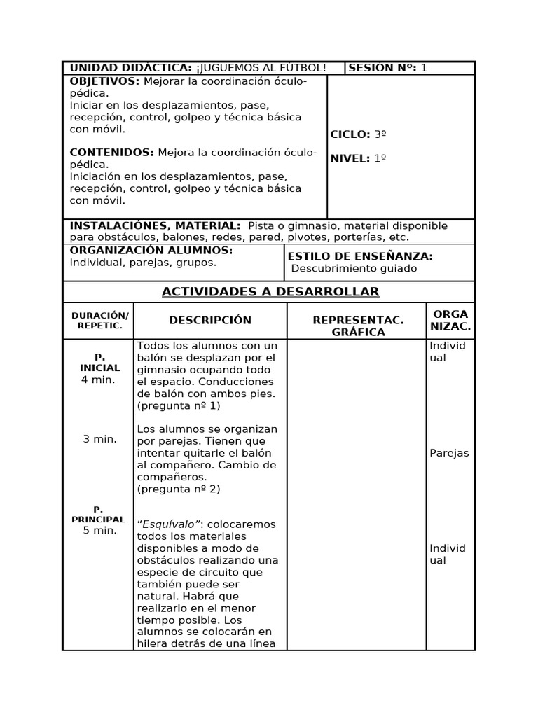 Sesión Descubrimiento Guiado | PDF