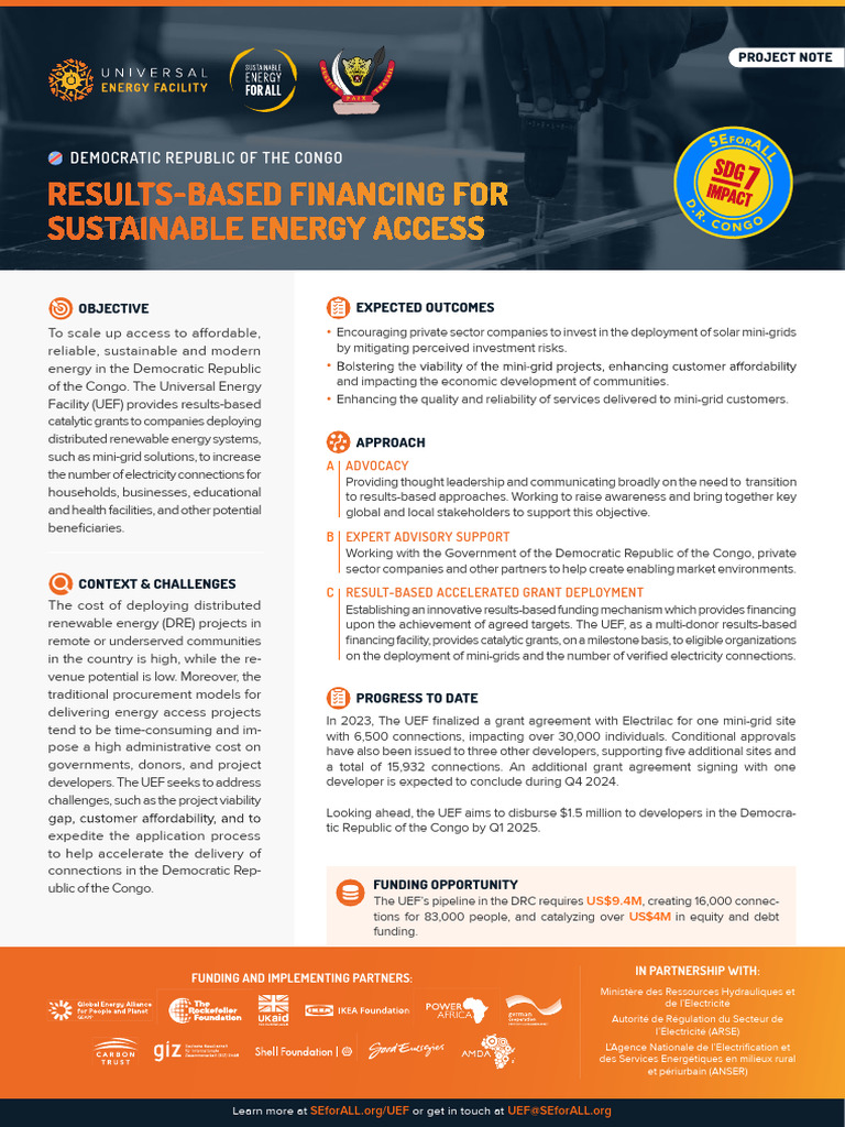 Uef Onepager Drcongo | PDF