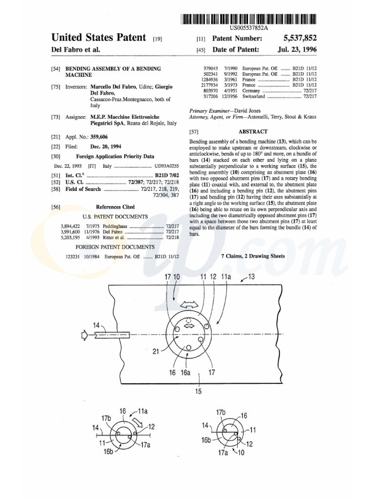 BENDING ASSEMBLY OF A BENDING MACHINE M.E.P | PDF